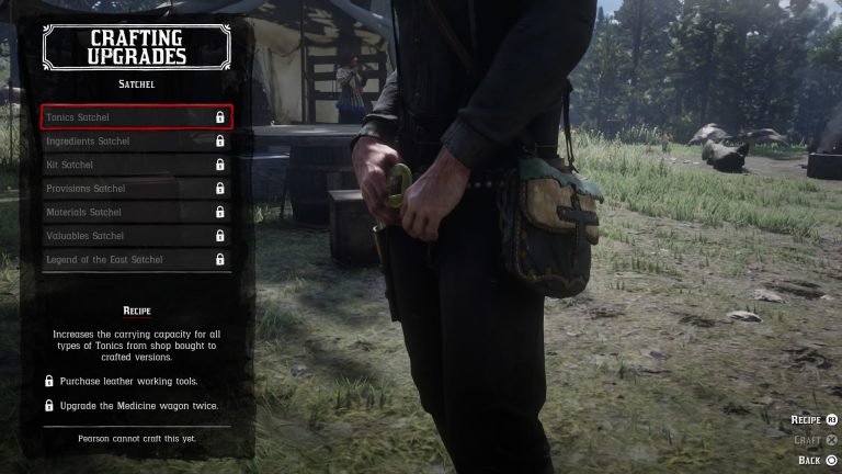Red Dead Redemption 2 Satchel Crafting Guide - All Satchels