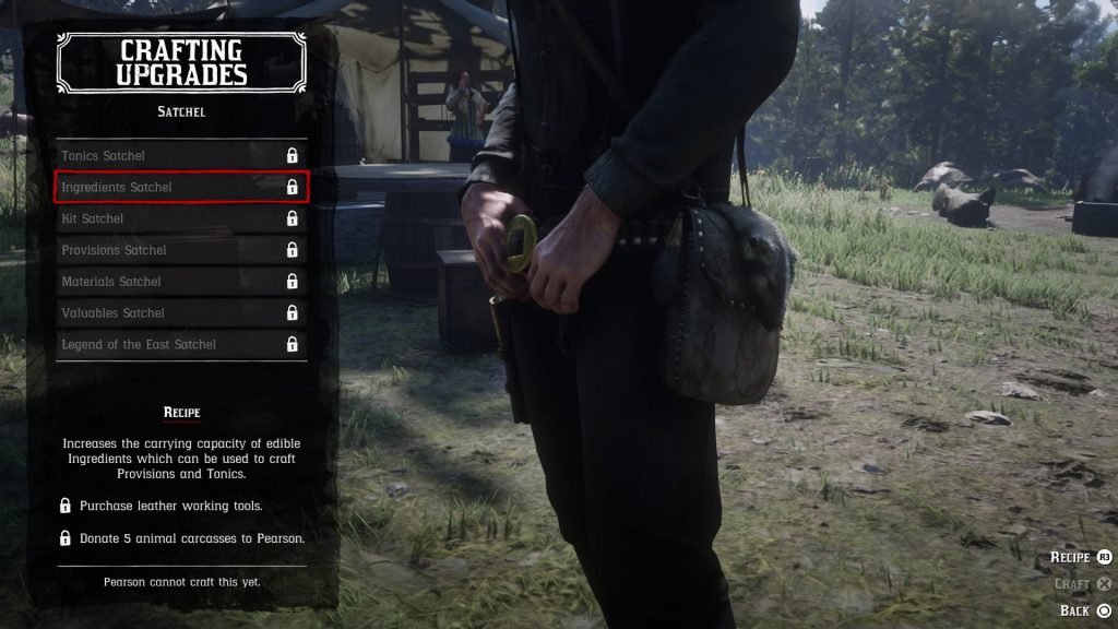 Red Dead Redemption 2 Satchel Crafting Guide - All Satchels