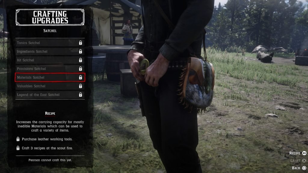 Red Dead Redemption 2 Satchel Crafting Guide - All Satchels