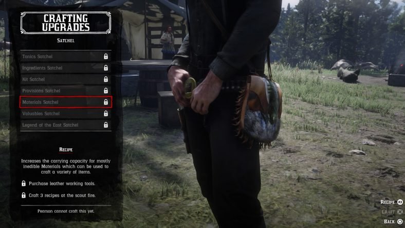 Red Dead Redemption 2 Satchel Crafting Guide - All Satchels