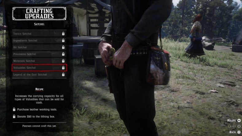 Red Dead Redemption 2 Satchel Crafting Guide - All Satchels