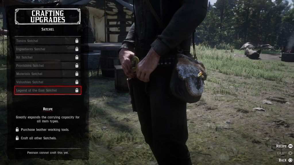 Red Dead Redemption 2 Satchel Crafting Guide - All Satchels