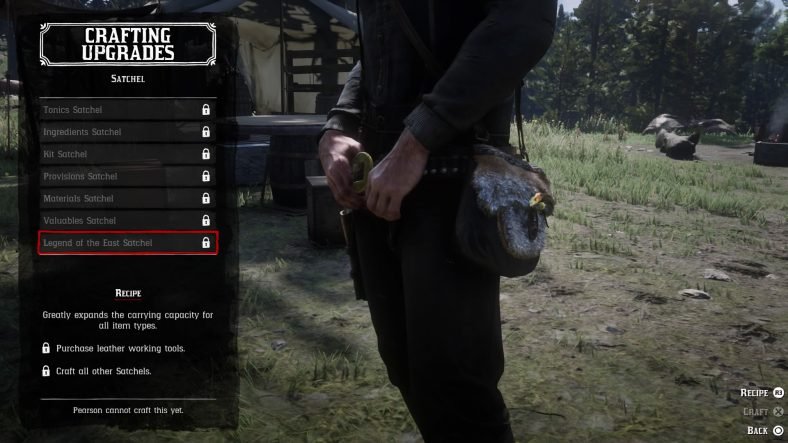 Red Dead Redemption 2 Satchel Crafting Guide - All Satchels