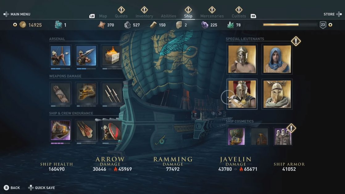 Assassin's Creed Odyssey Legendary Ship Lieutenants Guide - Rare Skills ...