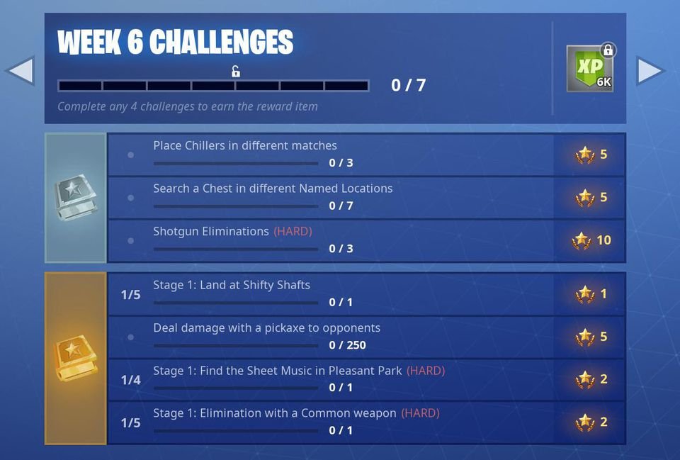 Fortnite Season 6 Week 6 Challenges Guide - Sheet Music, Chiller Traps