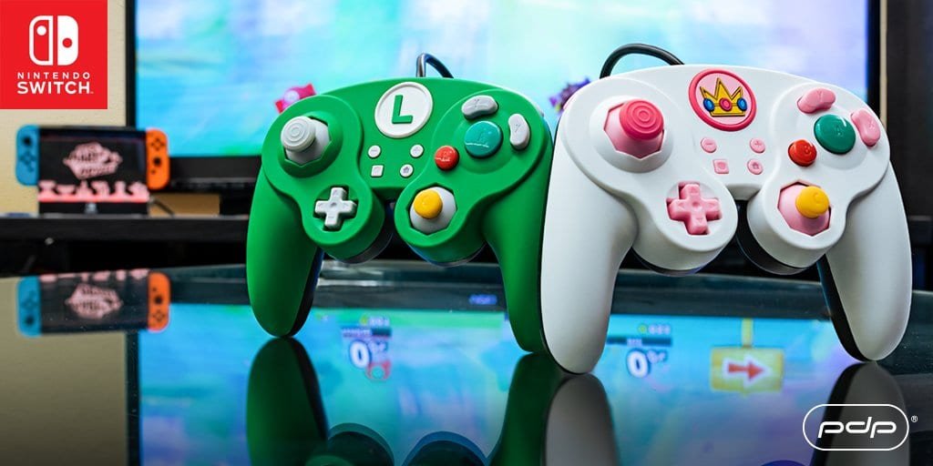 PDP Brings Out Luigi and Peach GameCube Controllers For Nintendo Switch