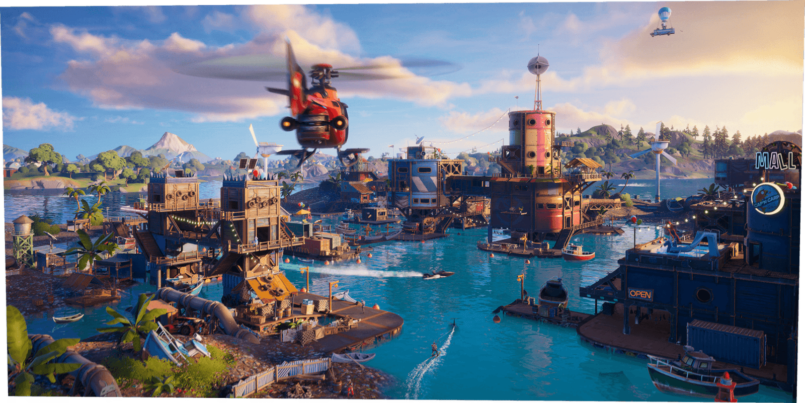 Fortnite Chapter 2 Season 3 Drops Anchor as the Island Goes Underwater