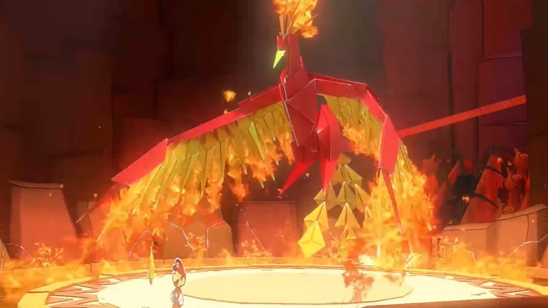 Paper Mario: The Origami King Fire Vellumental Boss Guide