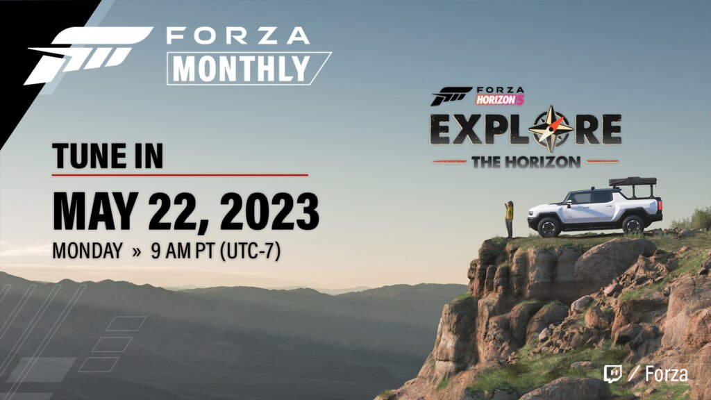 Forza Monthly Stream Announced for May 22, Teases New Content