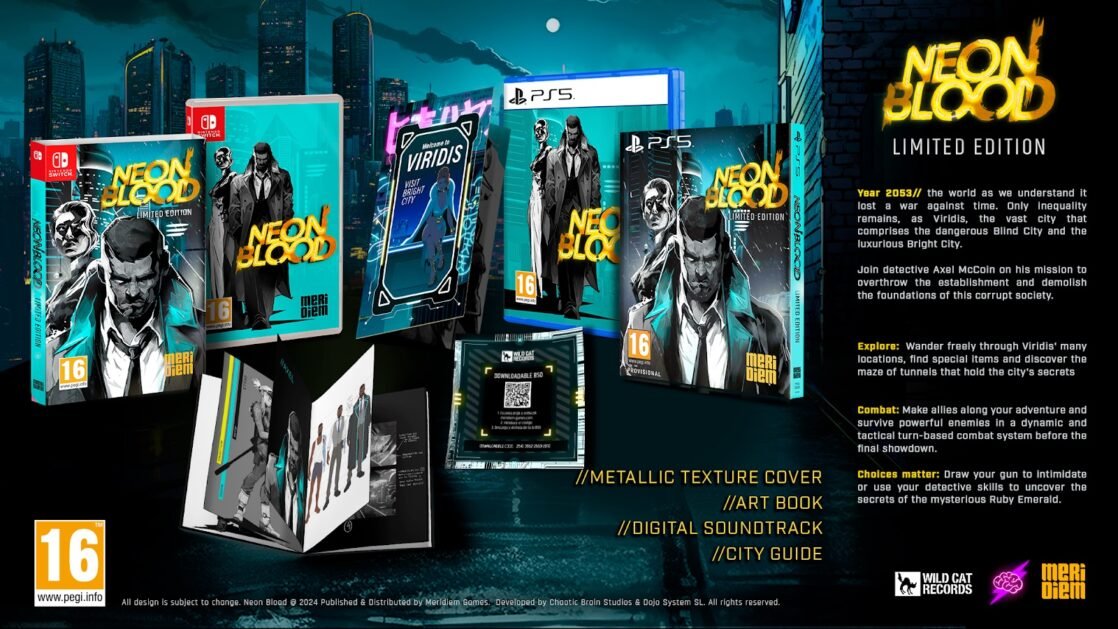 Neo-Noir Cyberpunk RPG Neon Blood Playable at gamescom 2024