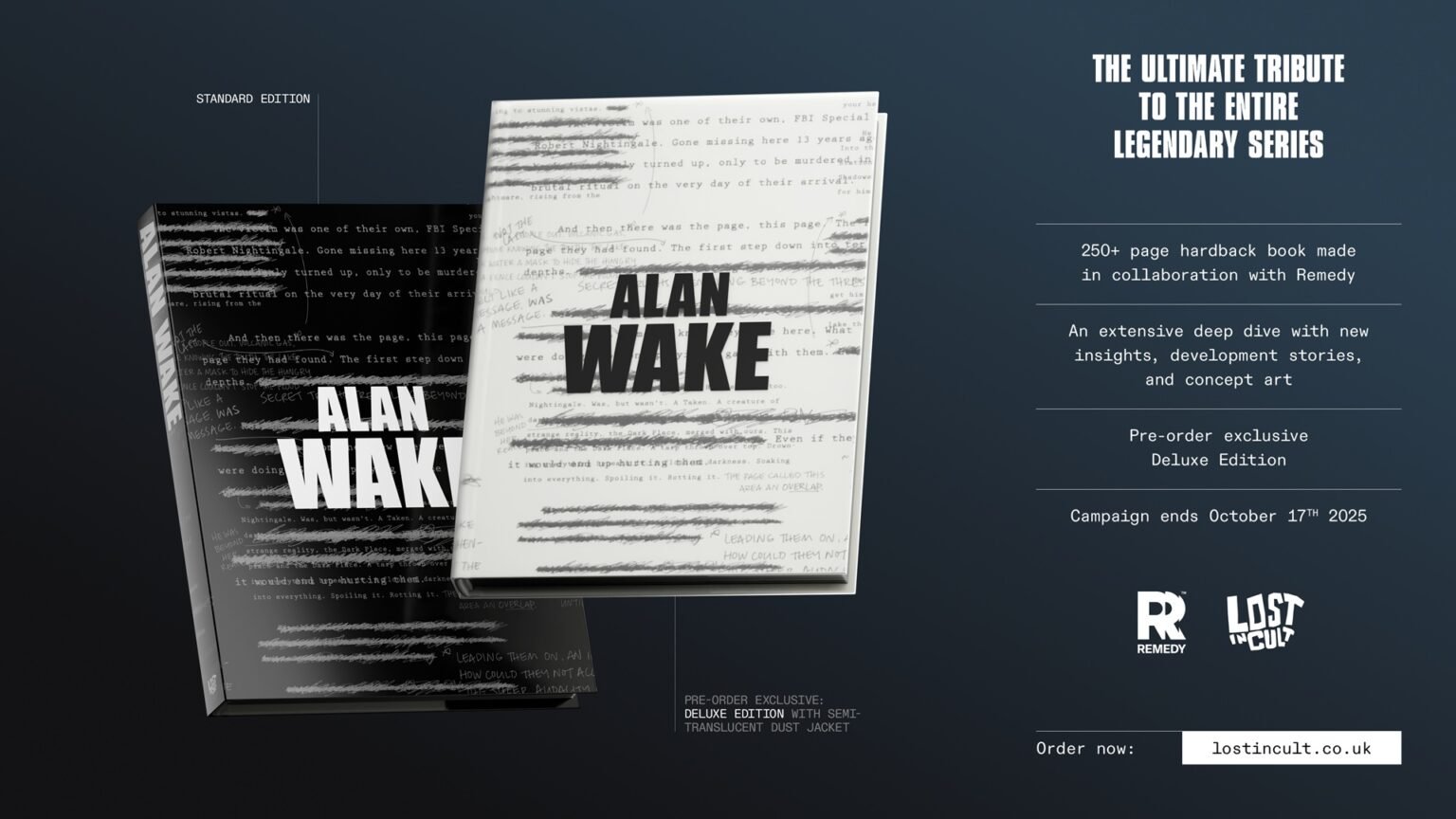 Lost In Cult Announces Alan Wake: Design Works | GamesHedge