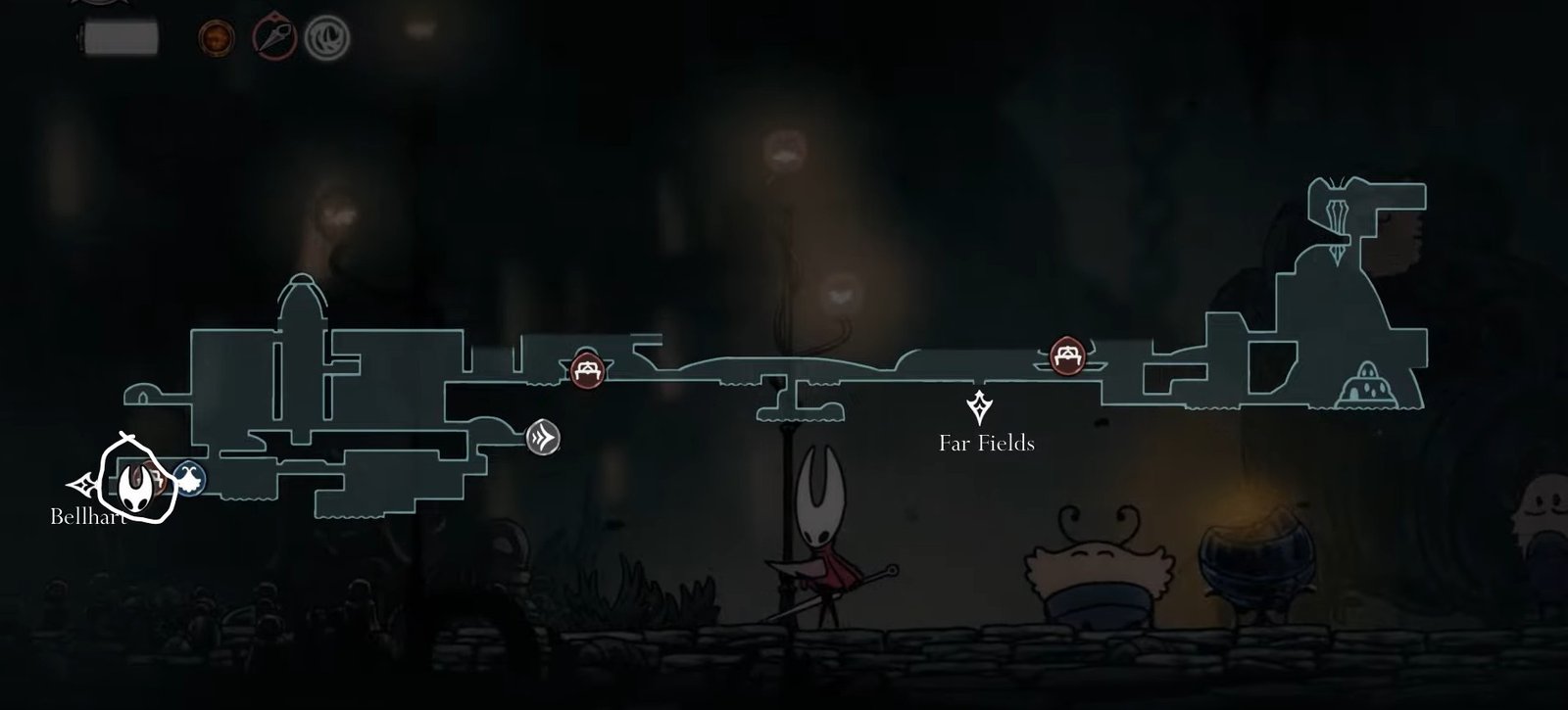 Hollow Knight: Silksong Bellhart and Shellwood Map Guide