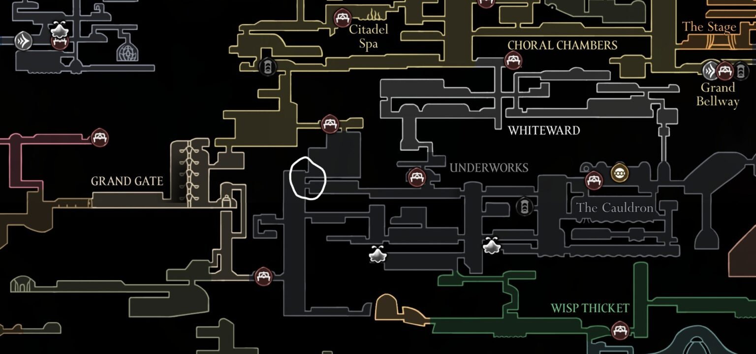 Hollow Knight: Silksong Choral Chambers Map Guide | GamesHedge
