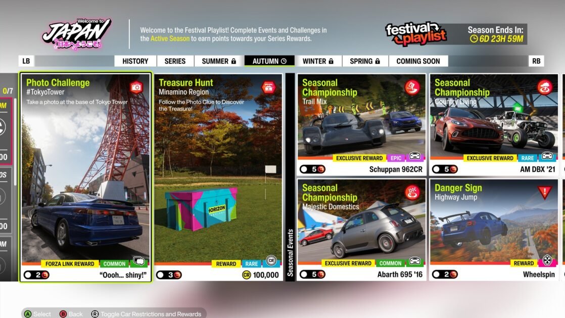 Forza Horizon 6 Minamino Region Treasure Hunt Guide - Treasure Chest ...